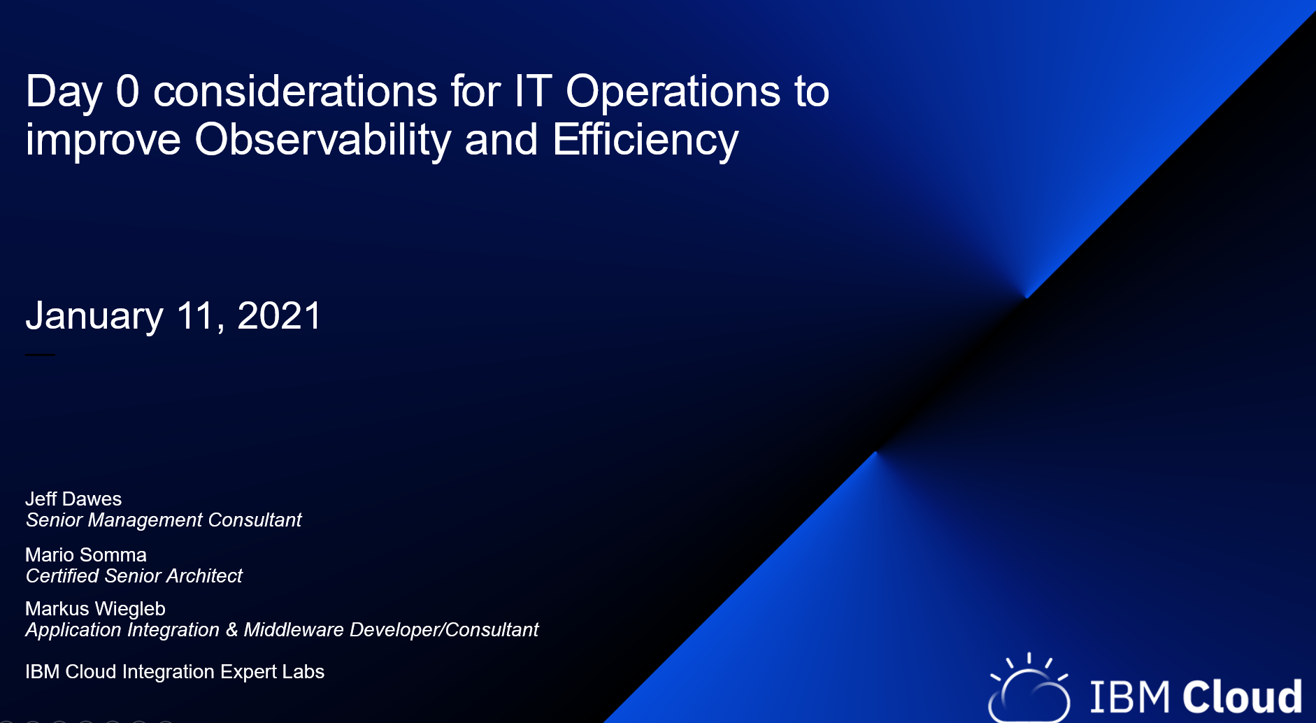 Chat with IBM Expert Labs – Day 0 considerations for IT Operations to improve Observability and ...